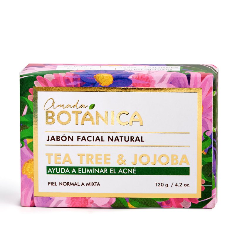 JABON FACIAL TEA TREE Y JOJOBA 120GR – Artemisa Productos Naturales