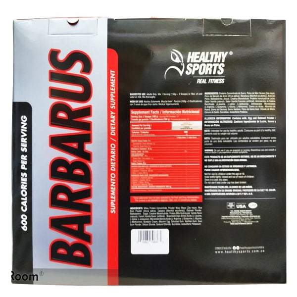 Barbarus x 1820 gr. - Healthy Sports – Artemisa Productos Naturales
