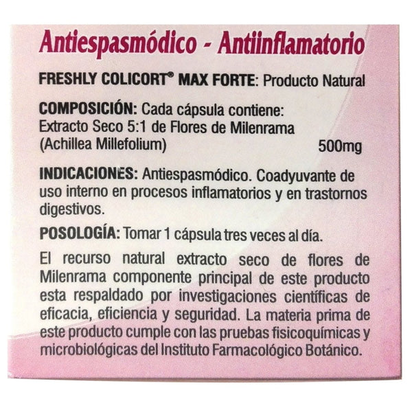 Colicort Max Forte x 12 cápsulas - Natural Freshly – Artemisa Productos ...